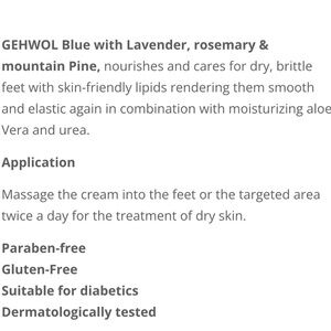 GEHWOL | Bath & Body | Gehwol Fusskraft Blue Foot Cream Brand New ...